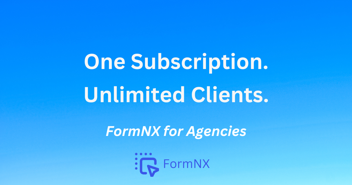 Form Builder For Agencies Formnx