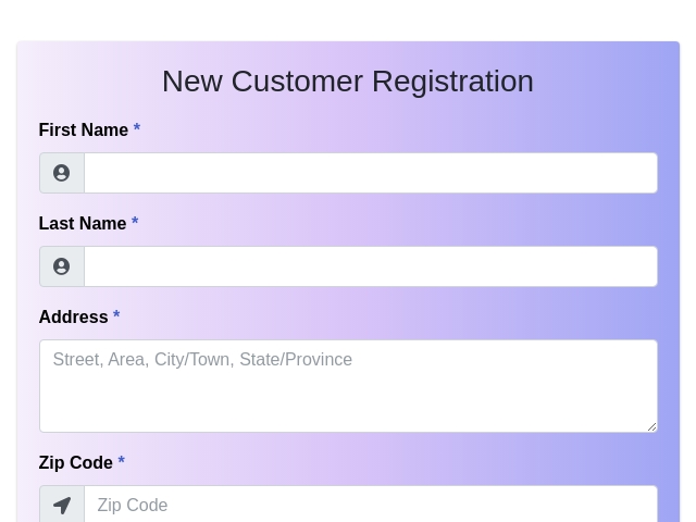 Form Templates For Customer Acquisition - FormNX