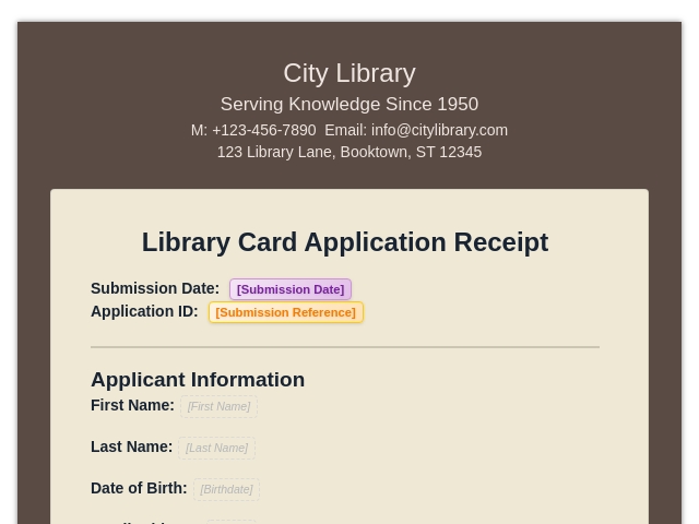 PDF Templates For Application - FormNX